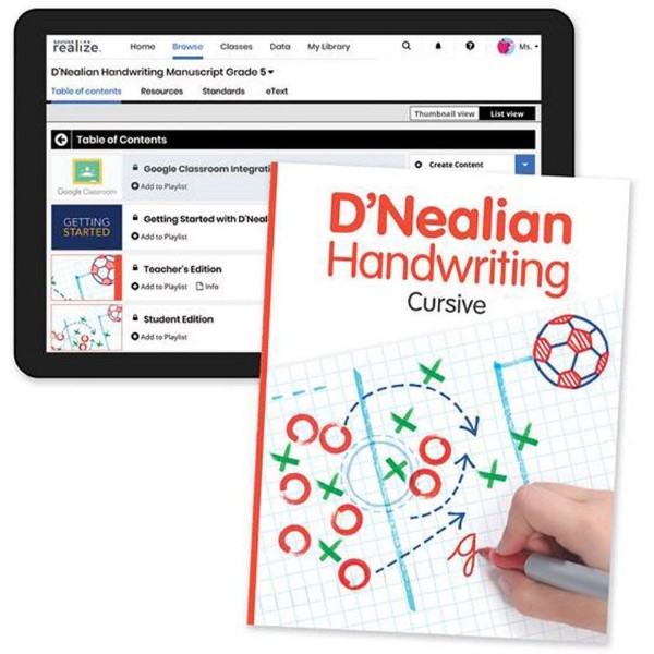 D Nealian Handwriting Homeschool Bundle 2022 Grade 5 Homeschool